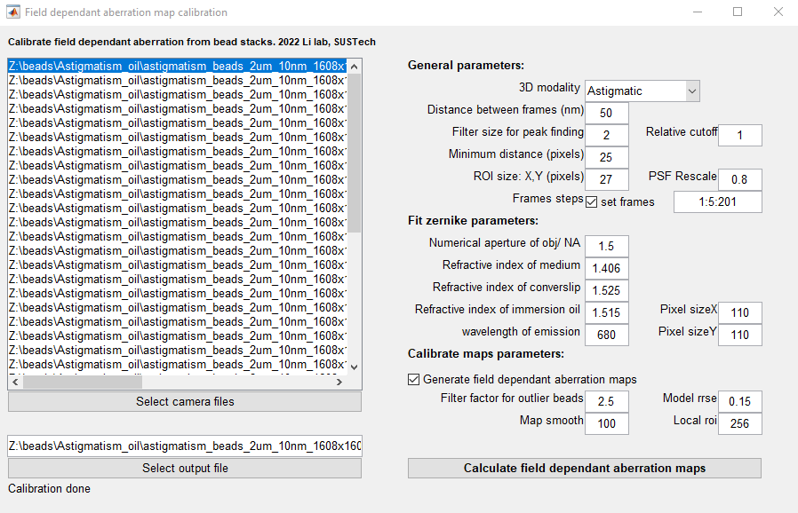 FD-DeepLoc datasets: beads stacks for demo2
